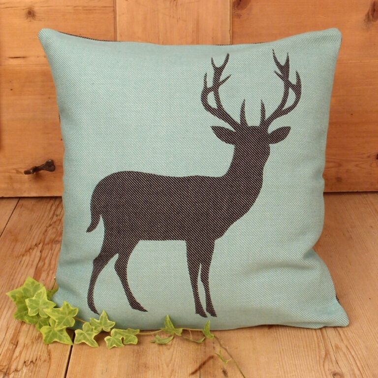 Federa cuscino, corna di cervo, stile tirolese country montagna, Lana ...