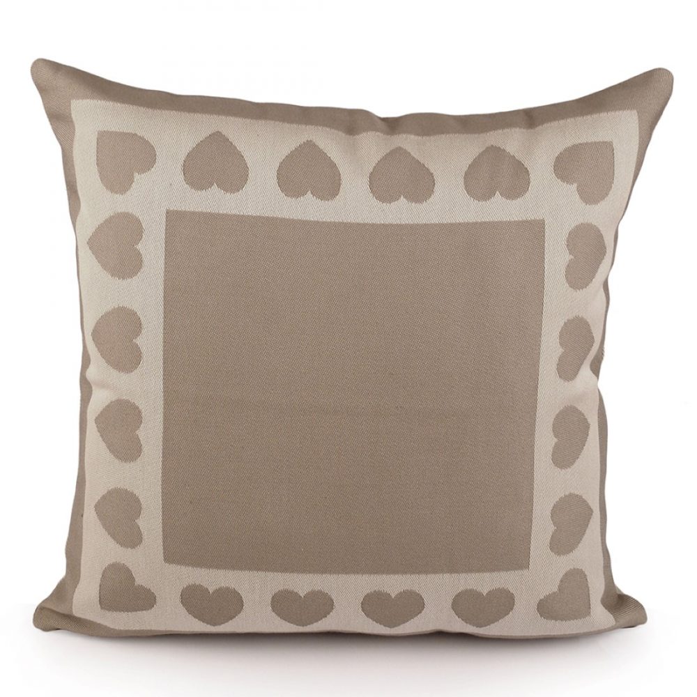 Federa, cuscino, testa di cervo, verde oliva e antracite, stile ...