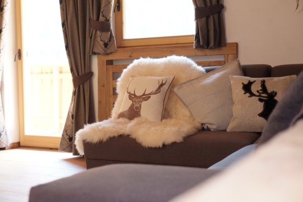 "Testa cervo" federa cuscino in 100% cotone, 40 x 40 cm, colore bianco ...