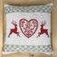 "Cervi e Cuore" federa Cuscino, stile tirolese country montagna, 100% ...